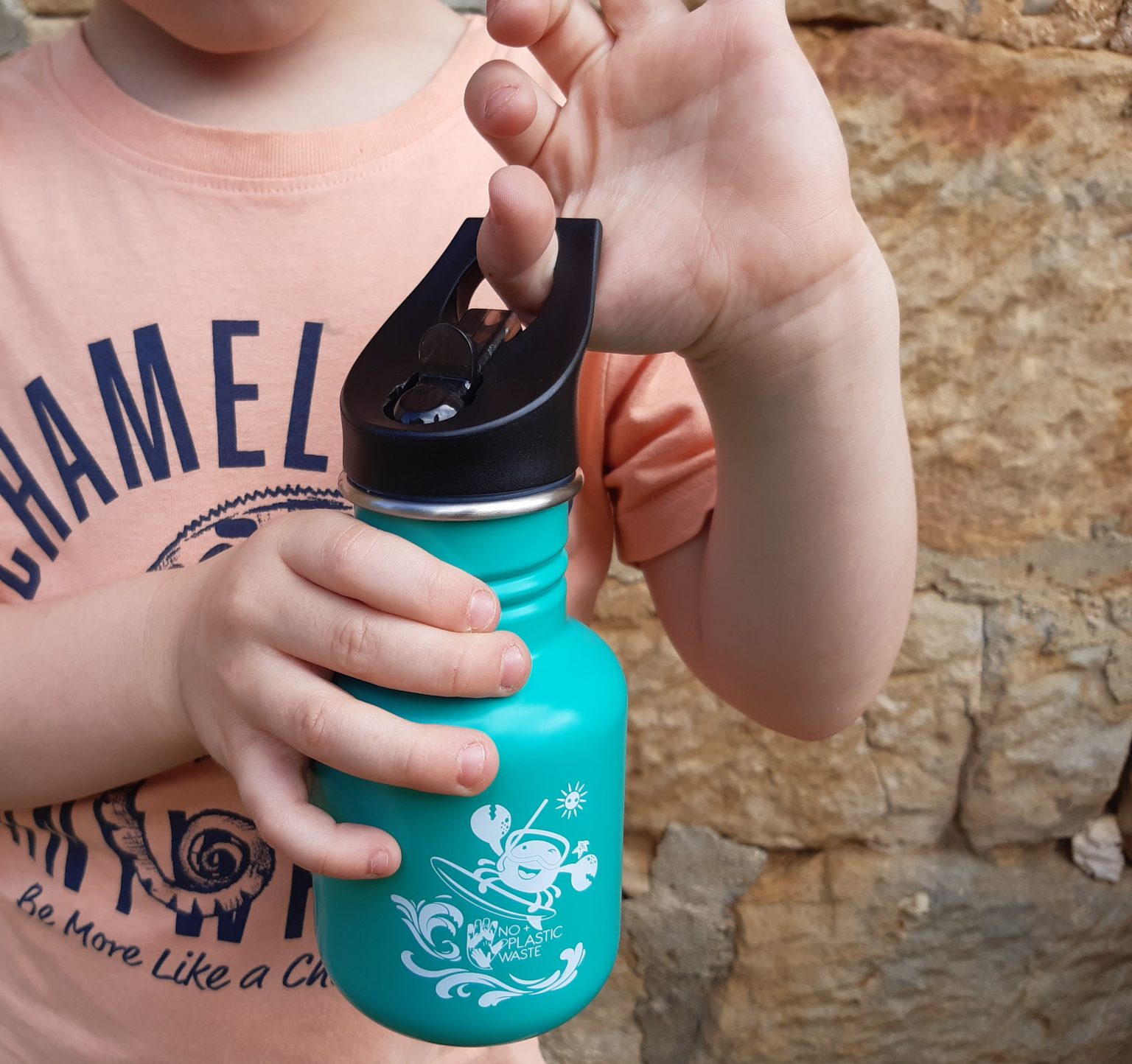 Botella Eco kids 350ml Verde - No + Plastic Waste